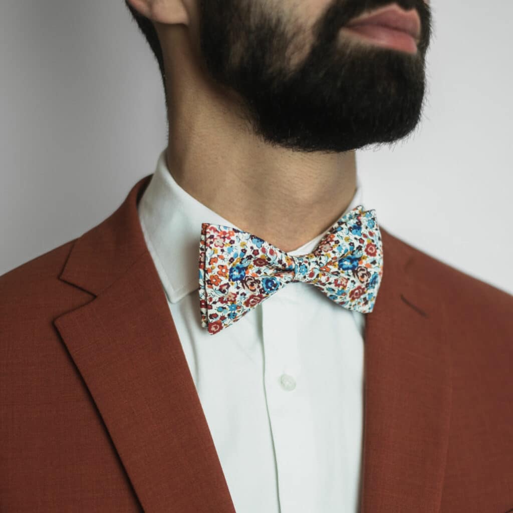 Nœud papillon orange Emma & Georgina liberty – Gentille Alouette